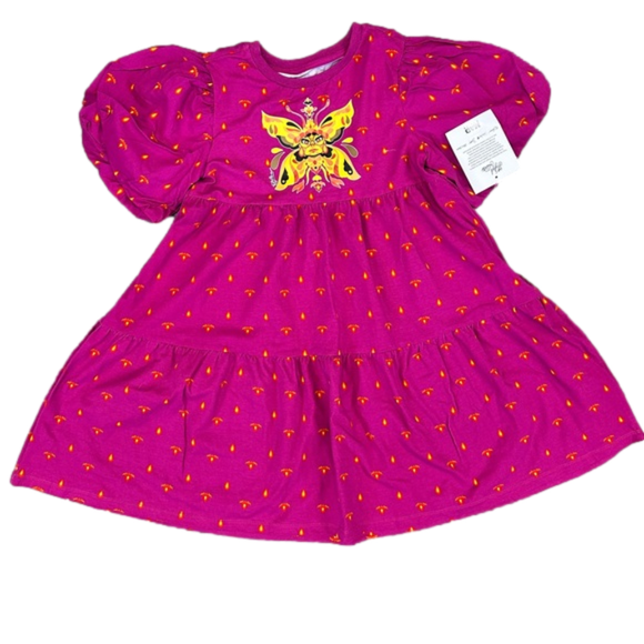 Disney | Dresses | Nwt Girls Disney Encanto Pink Fire Dress Size Medium ...
